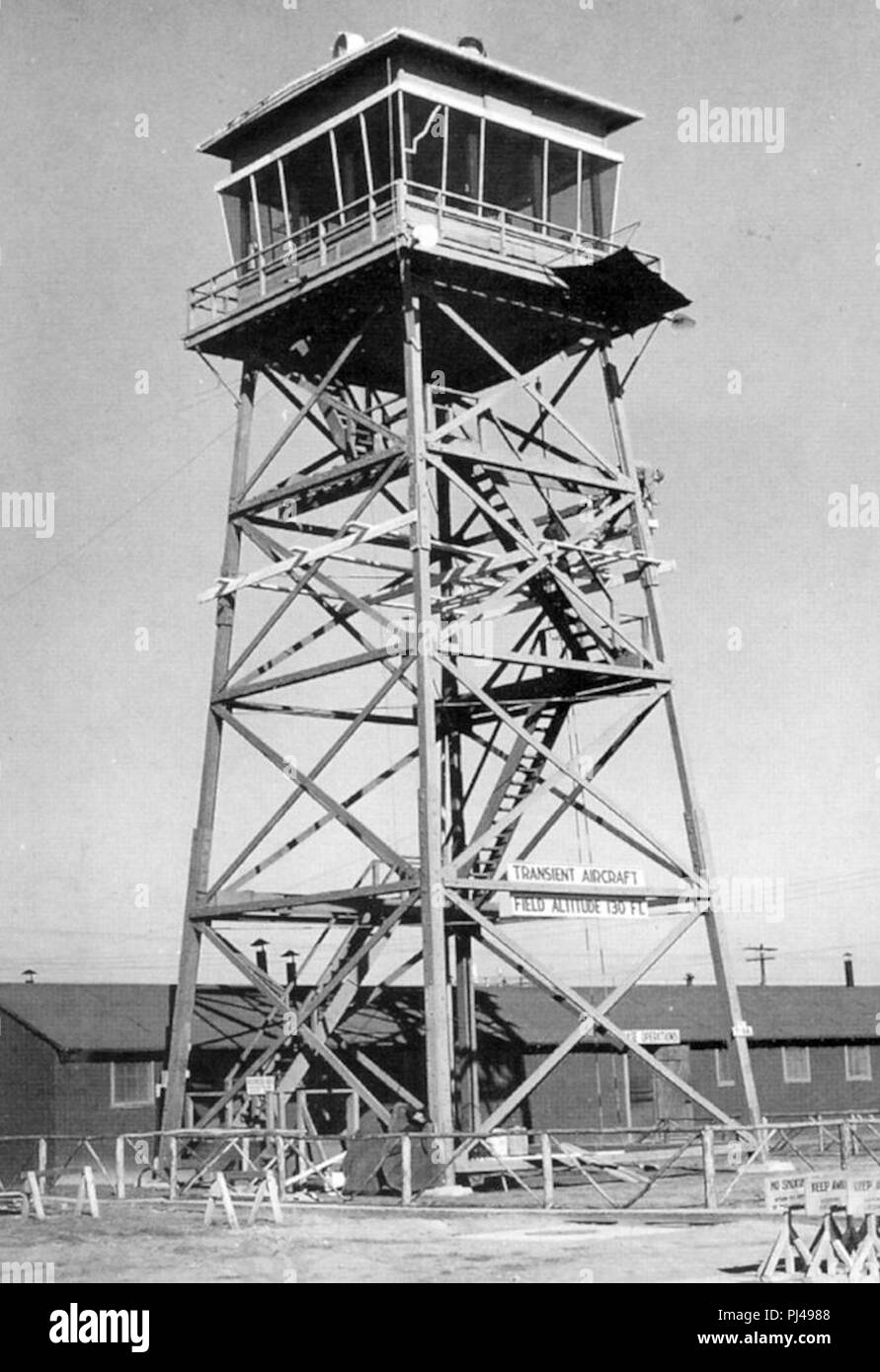 Bainbridge Army Airfield - Control Tower Stock Photo - Alamy
