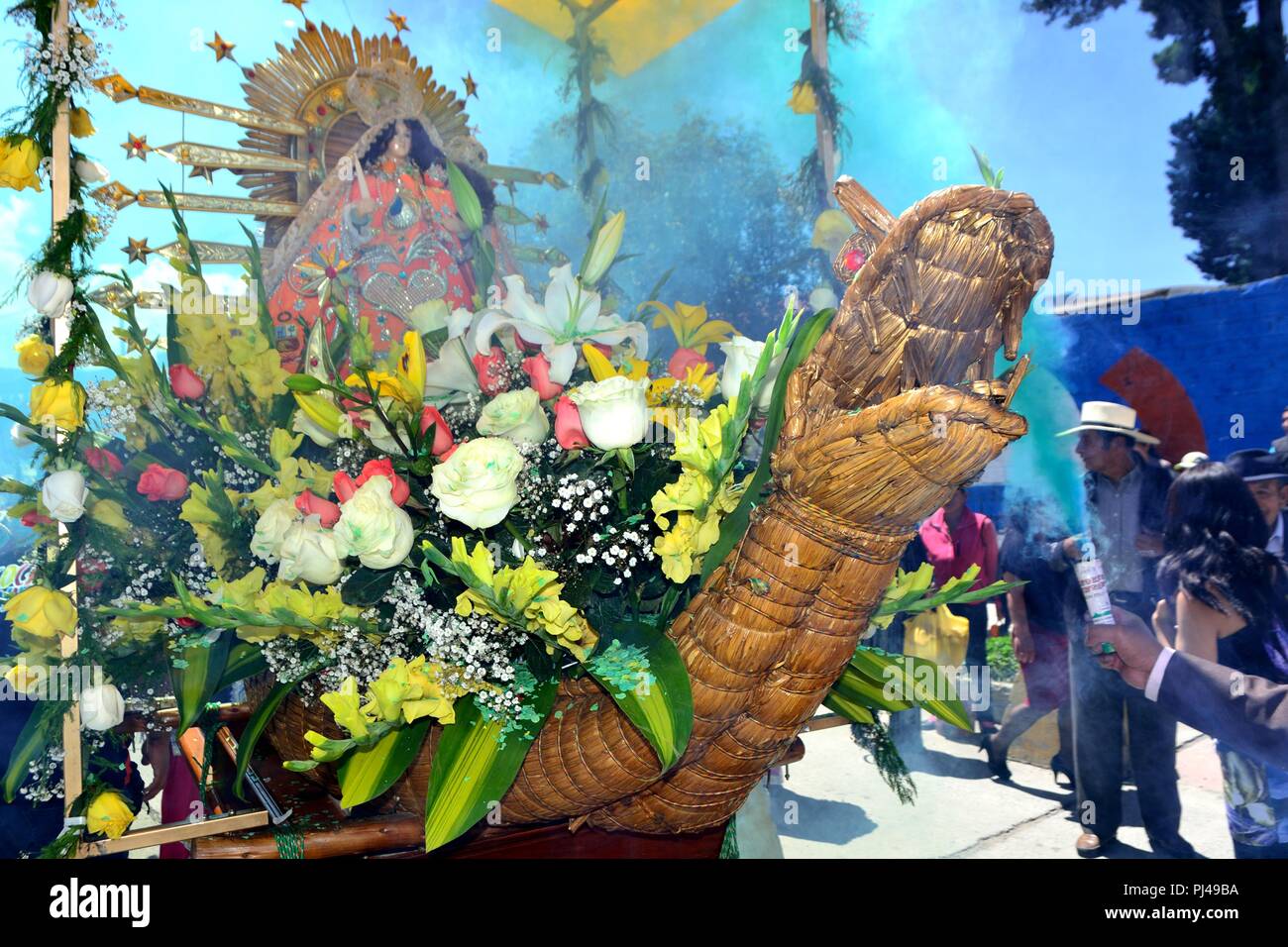 Mass -Virgen de la Candelaria - Carnival in HUARAZ. Department of ...
