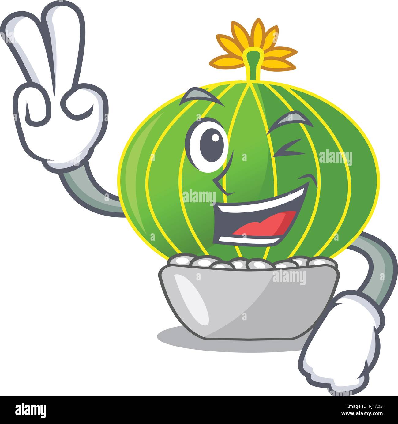 Hand touch cactus Stock Vector Images - Alamy