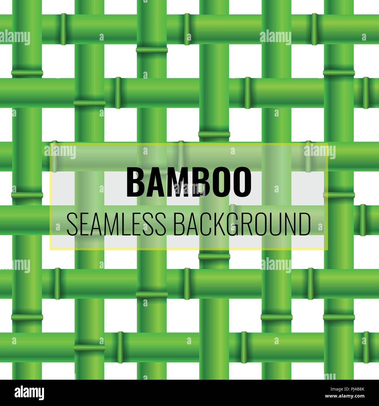 Green Bamboo weaving seamless pattern background. Vector 3d ...