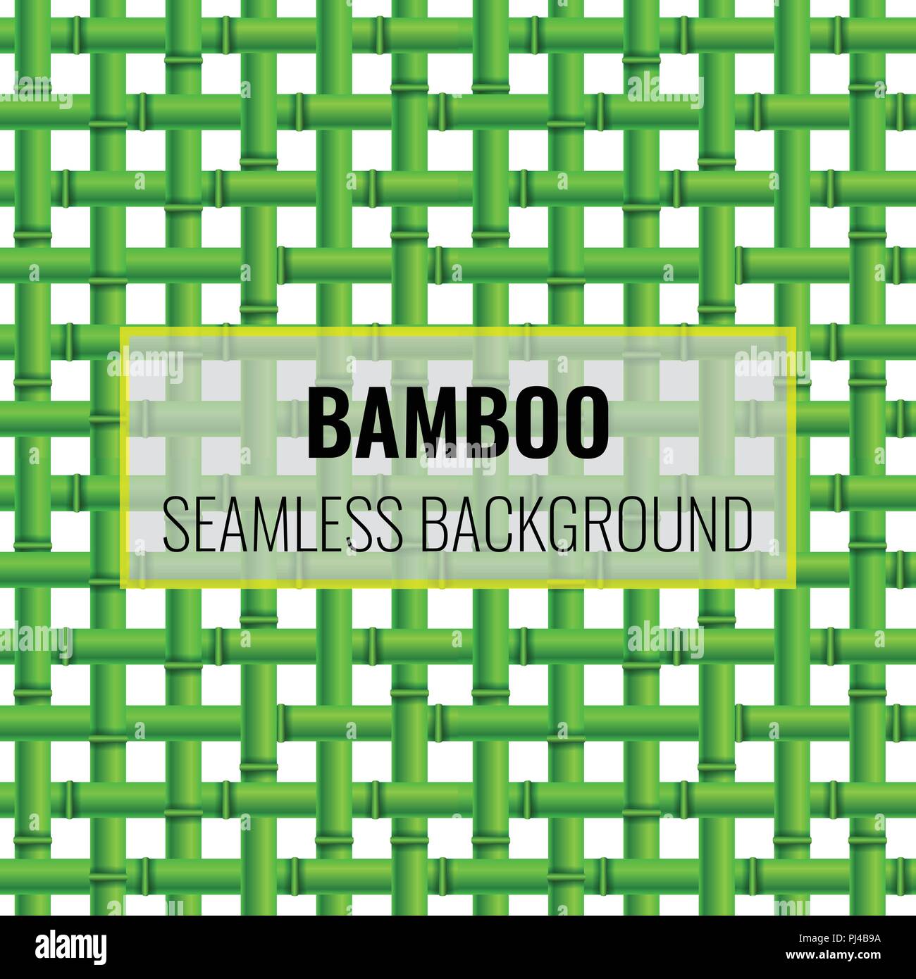 Green Bamboo weaving seamless pattern background. Vector 3d ...