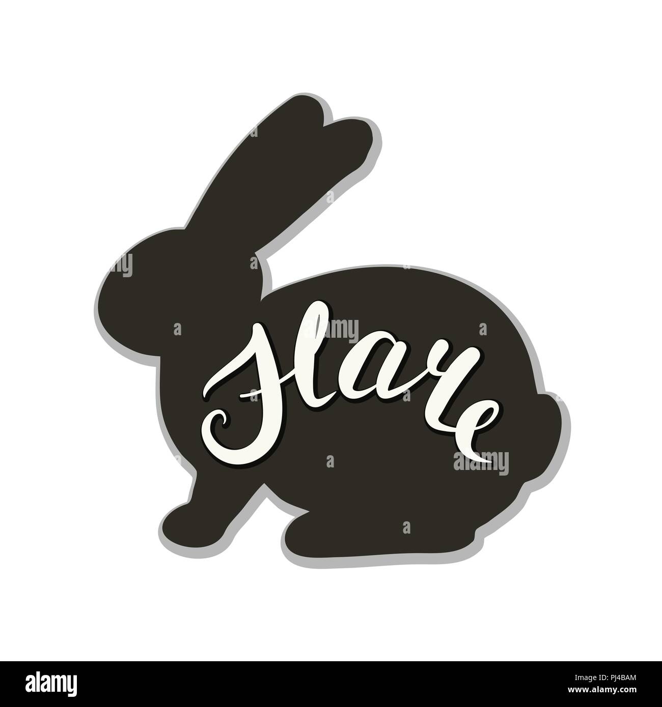 Shadow hare Stock Vector Images - Alamy