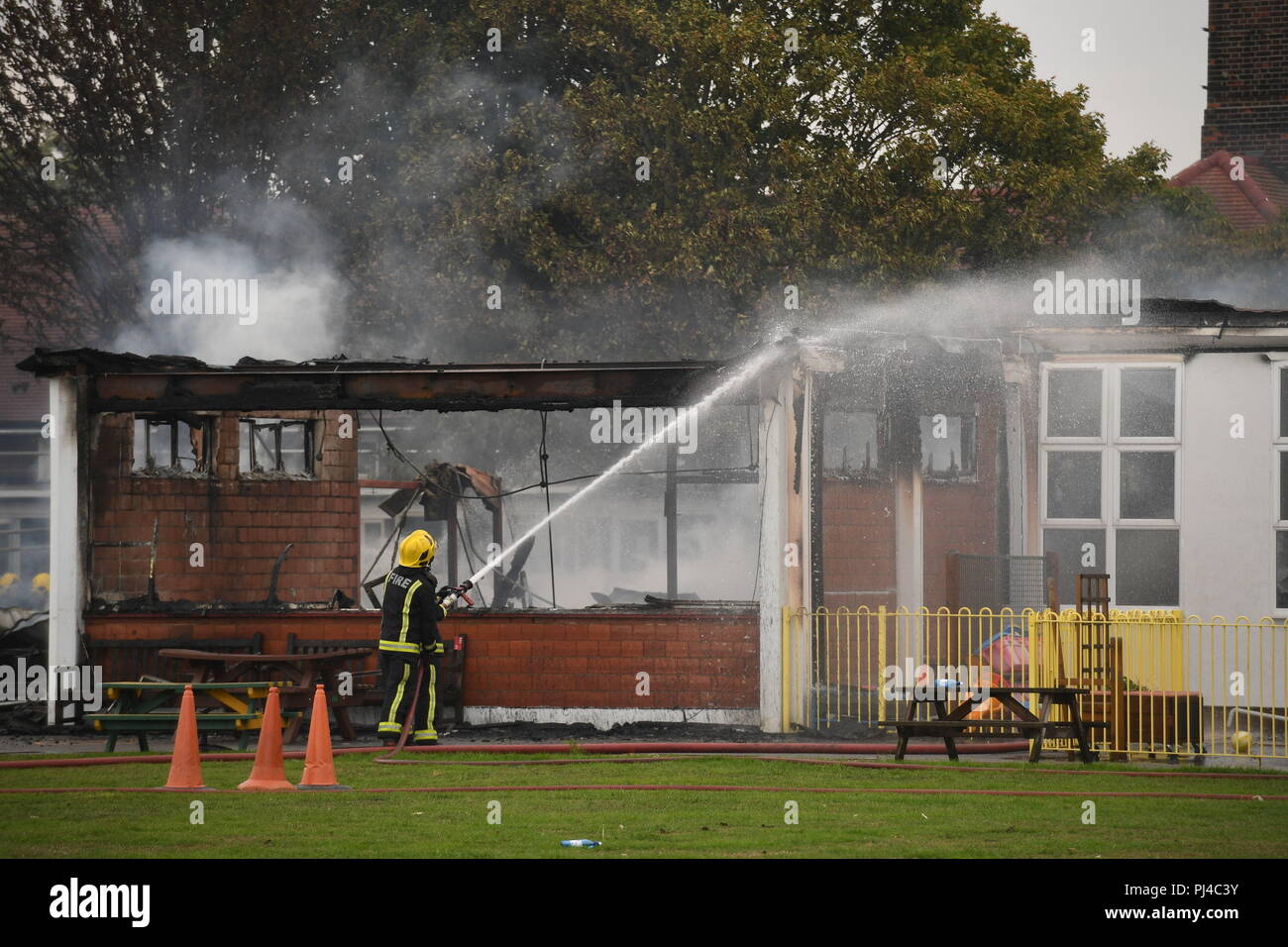 Fire roding primary school on hewett road hi-res stock photography and ...