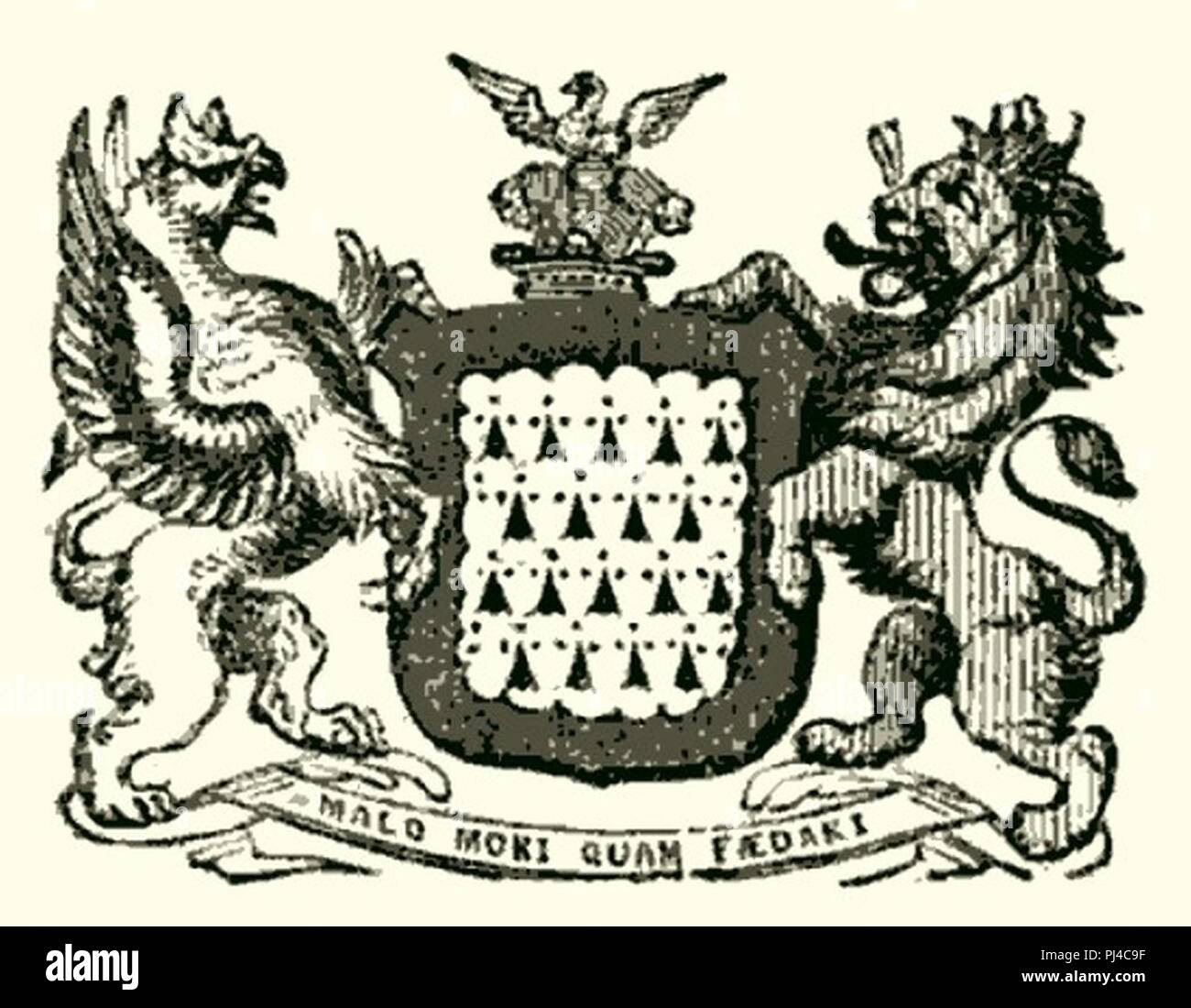 Barnewall Barons Trimlestown crest Stock Photo - Alamy