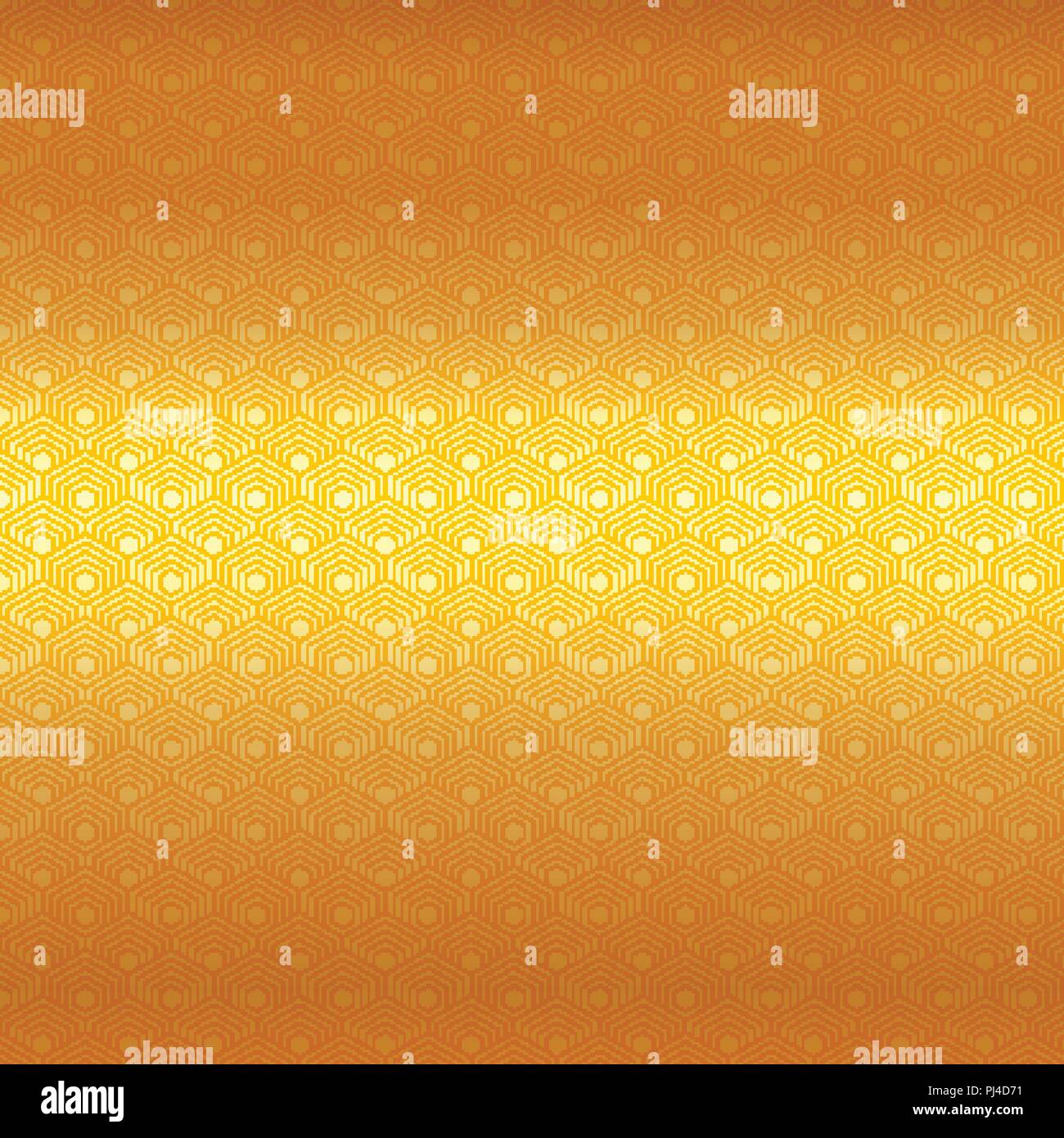Abstract golden hexagon border pattern on luxury gold background ... Abstract golden hexagon border pattern on luxury gold background ...