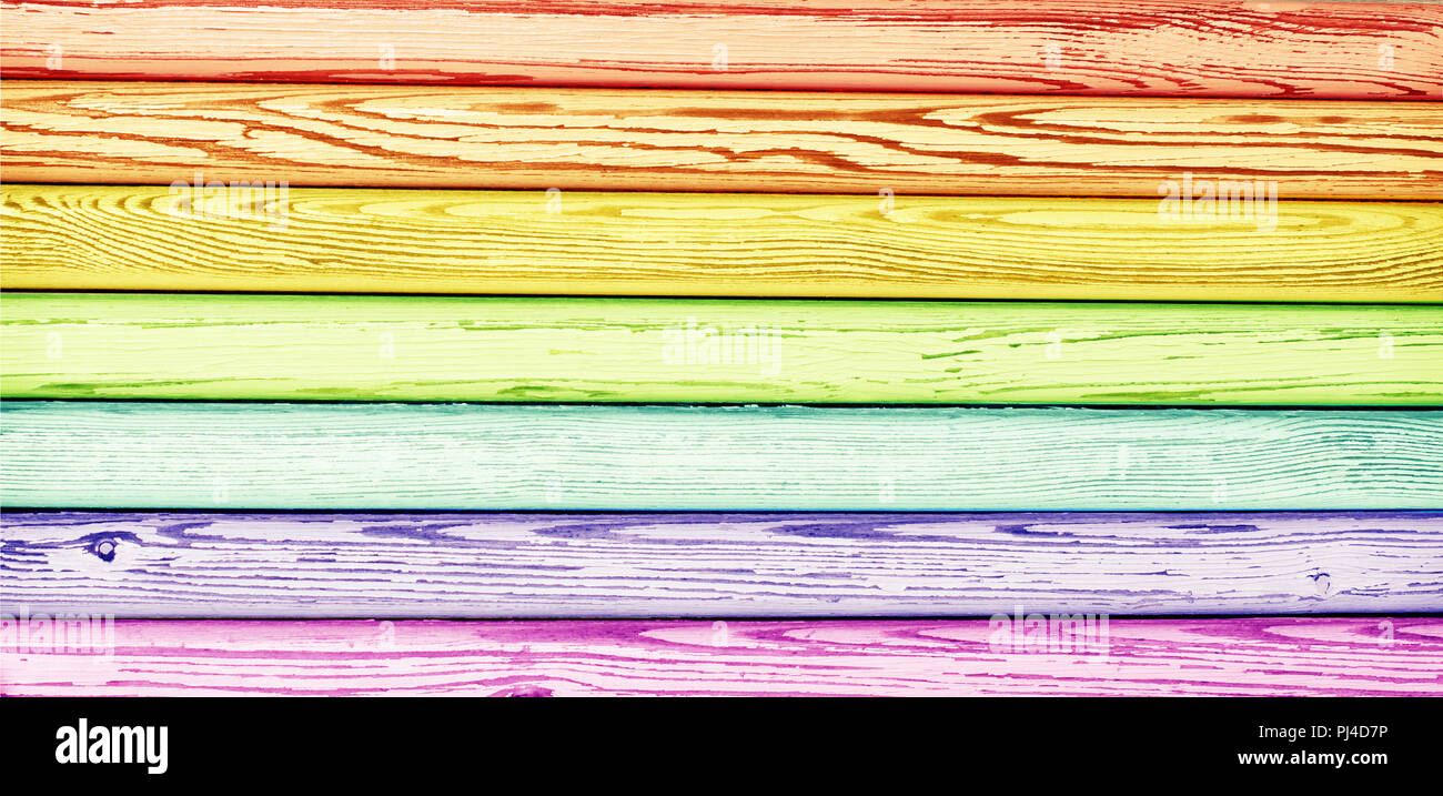 Old wooden texture in rainbow colors. Colorful grunge background Stock ...