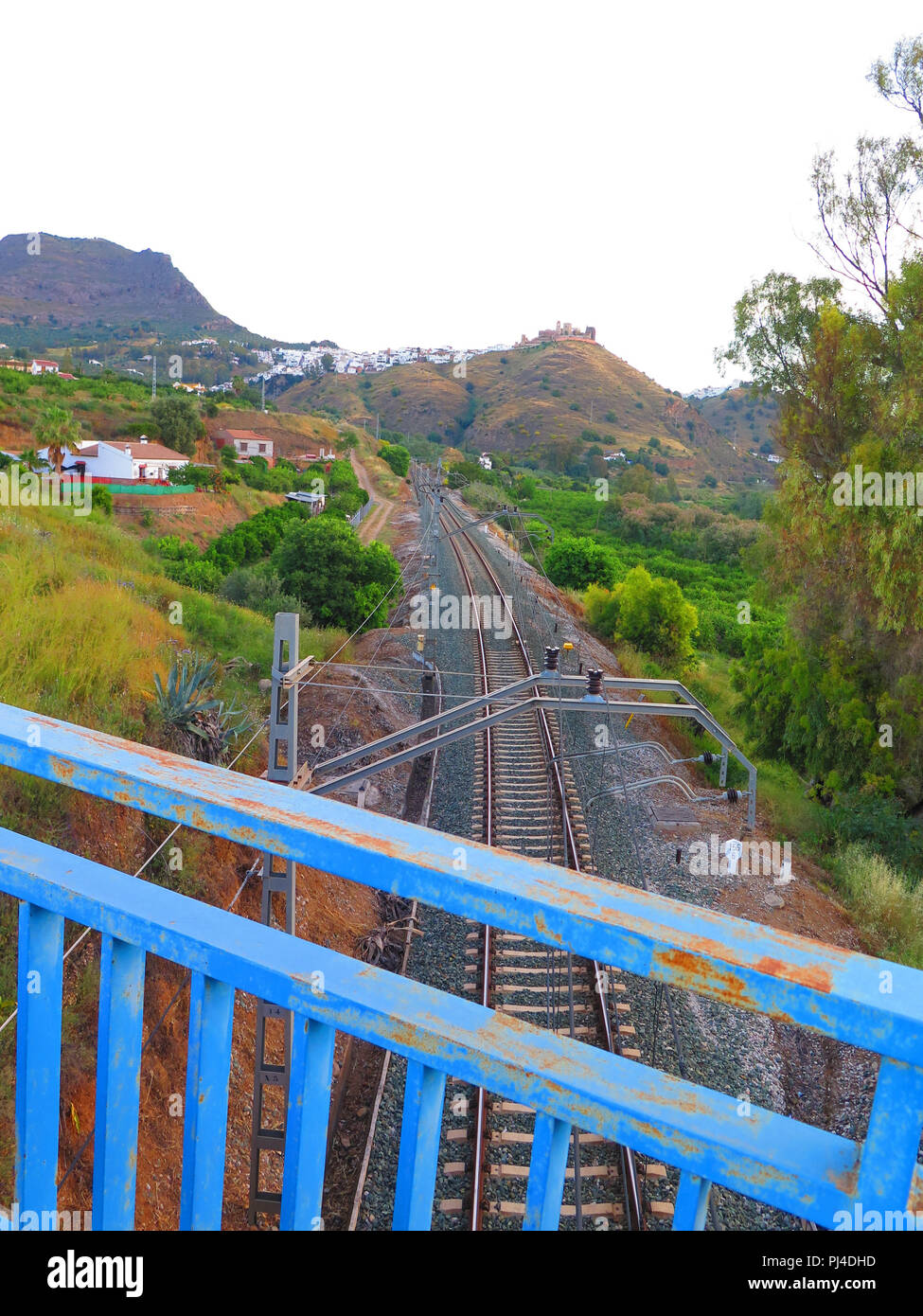 Blue railway bridge hi-res stock photography and images - Alamy