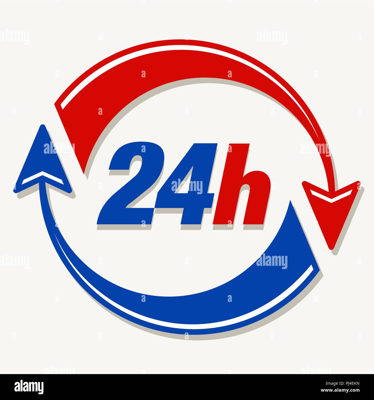 24 hours sign, vector illustration Stock Vector Image & Art - Alamy