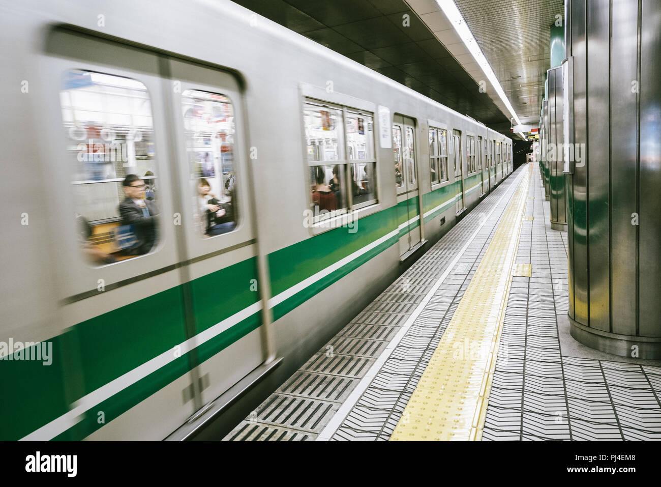 Interior japanese subway train carriage hi-res stock photography and ...