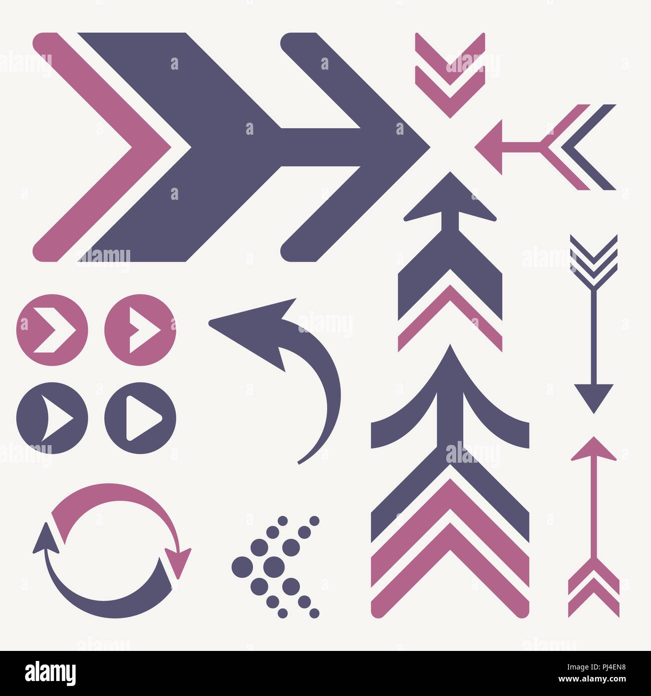 Two arrows direction symbol design Stock Vector Images - Alamy