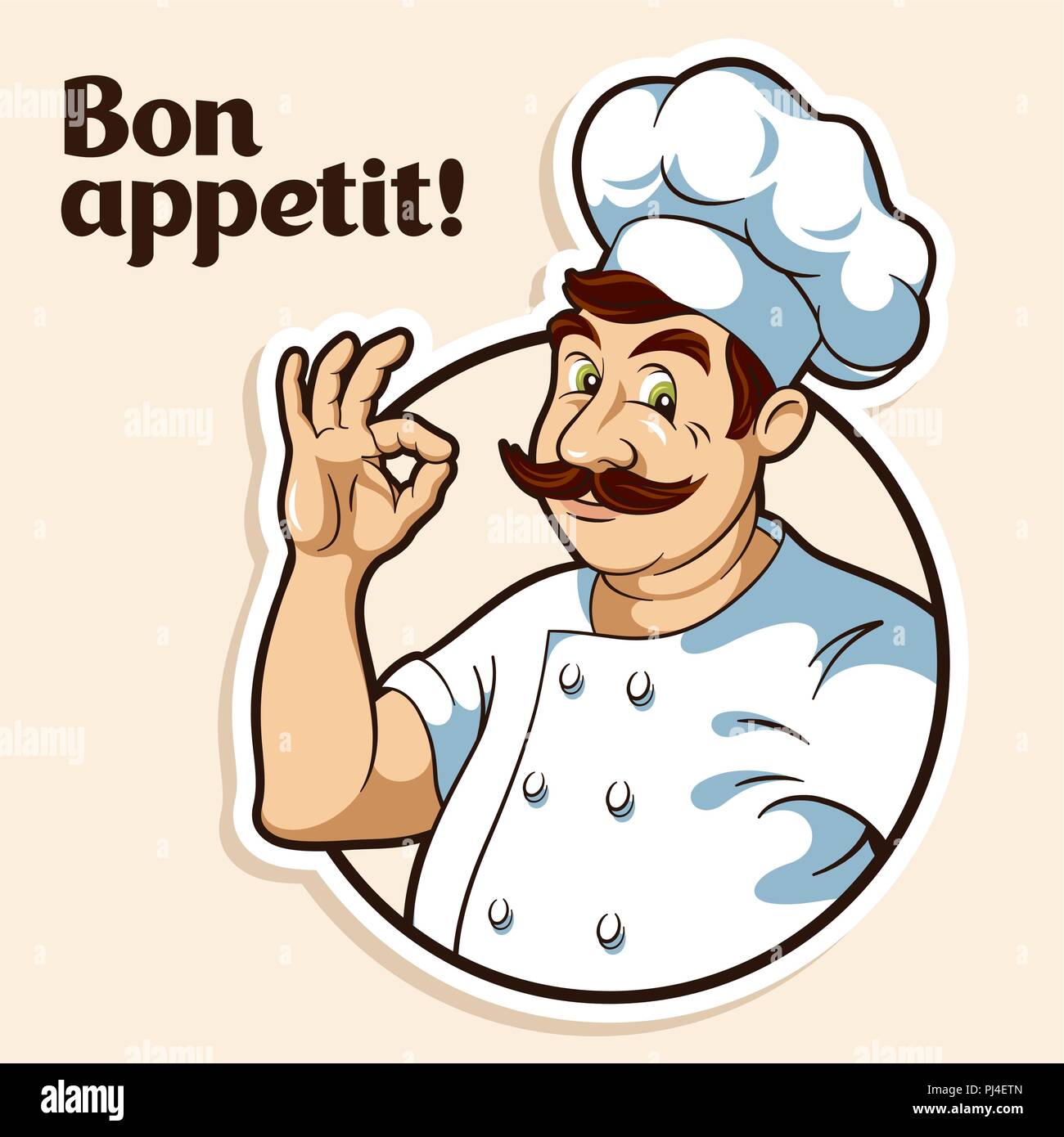 Bon appetit vector vectors hi-res stock photography and images - Alamy