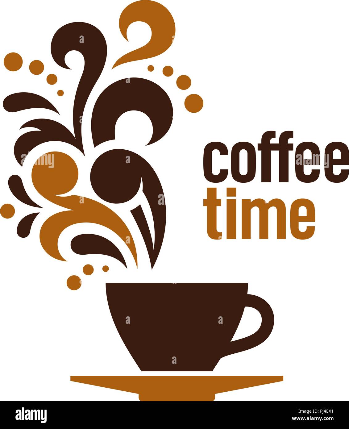 Coffee time, abstract vector illustration Stock Vector Image & Art - Alamy
