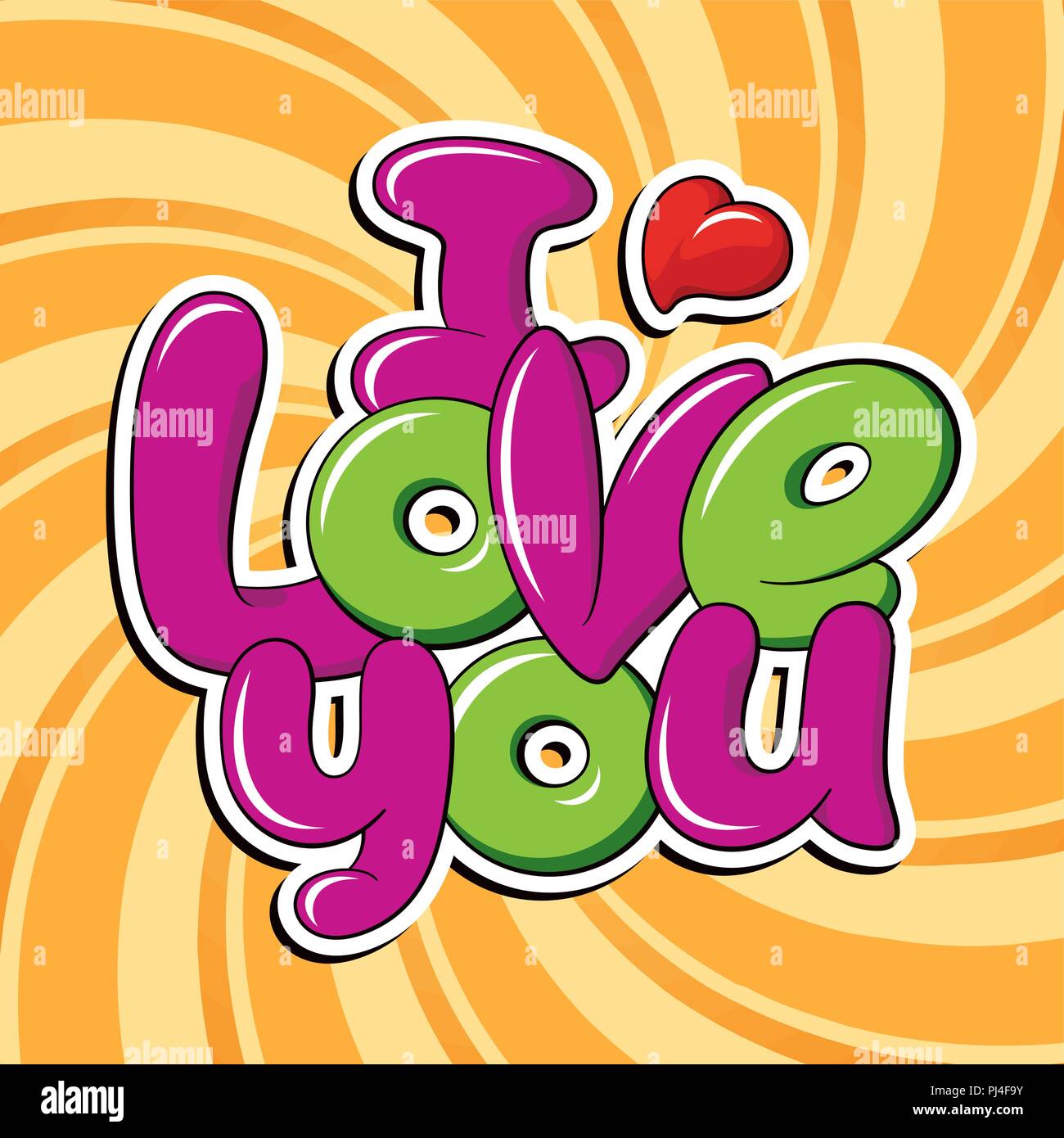 "I Love You" vector inscription Stock Vector Image & Art - Alamy