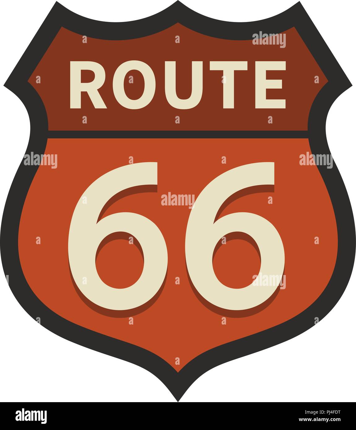 Route 66 sign isolated on white Stock Vector Image & Art - Alamy