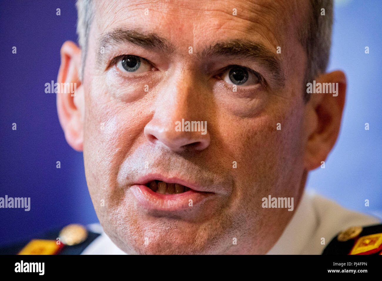 New Garda Commissioner Drew Harris during a press conference at Garda ...