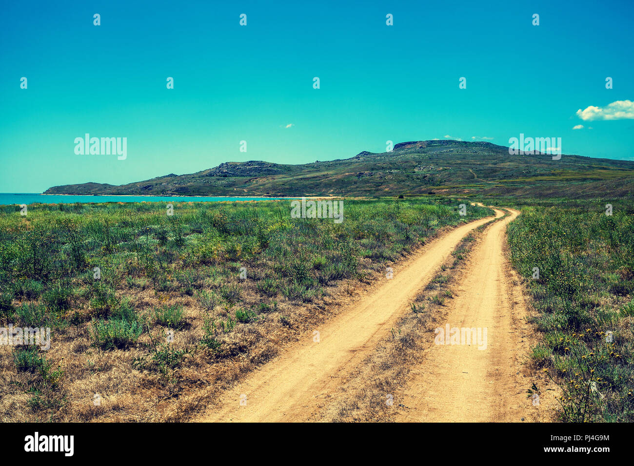 Road steppe hi-res stock photography and images - Alamy