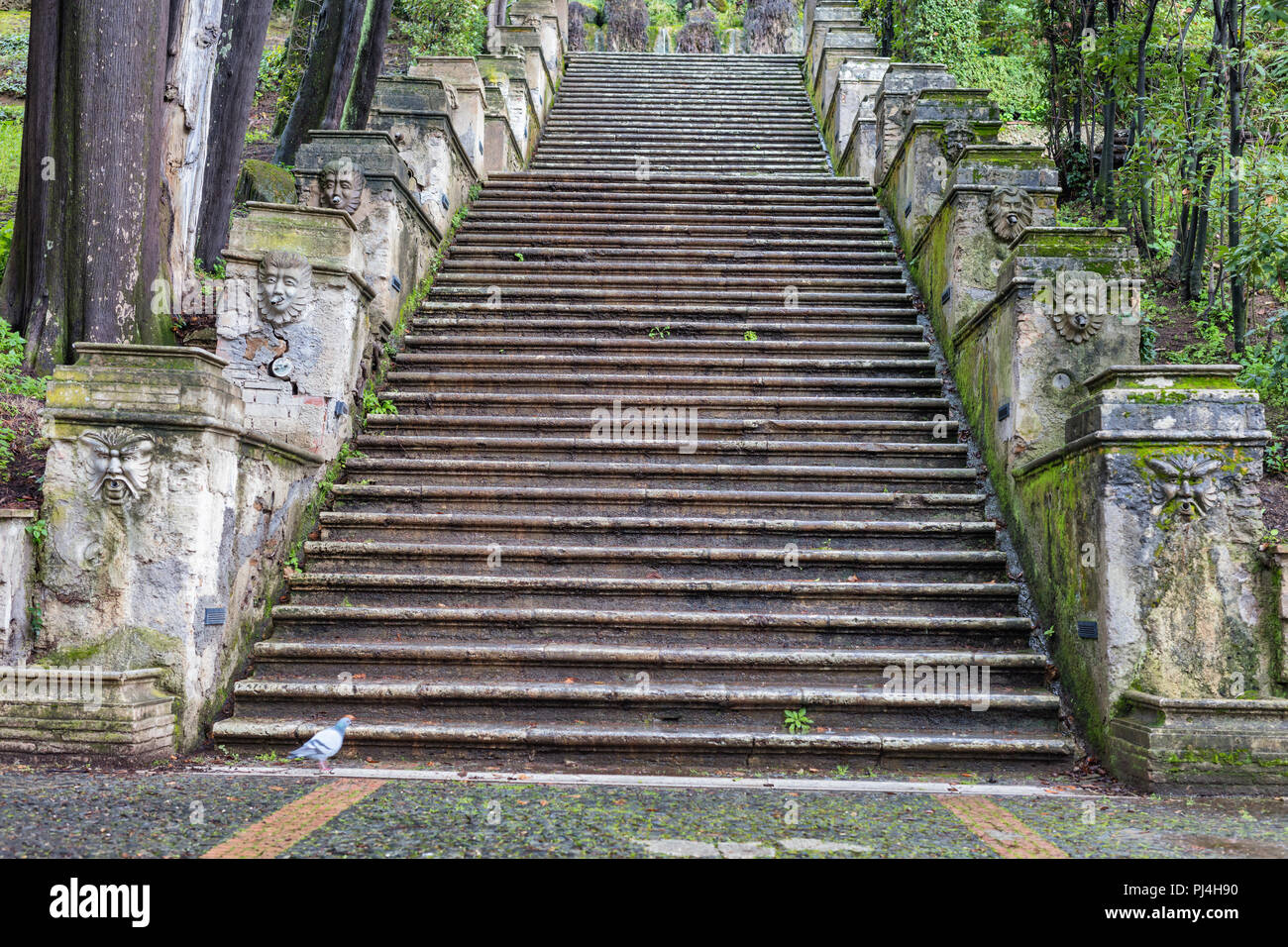Staircase, Villa d'Este, Tivoli, Lazio, Italy Stock Photo - Alamy