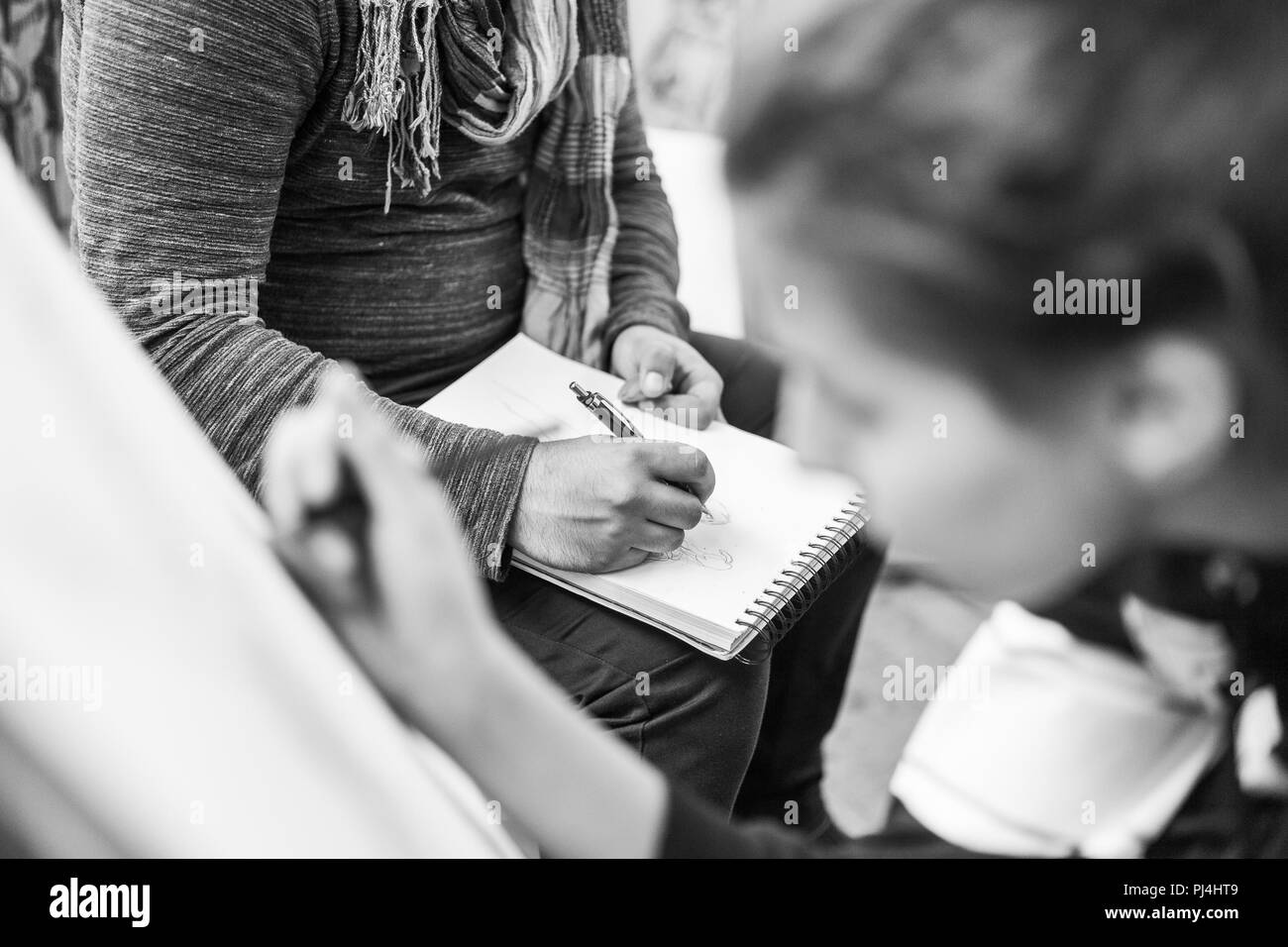 Drawing class, creativity Stock Photo - Alamy