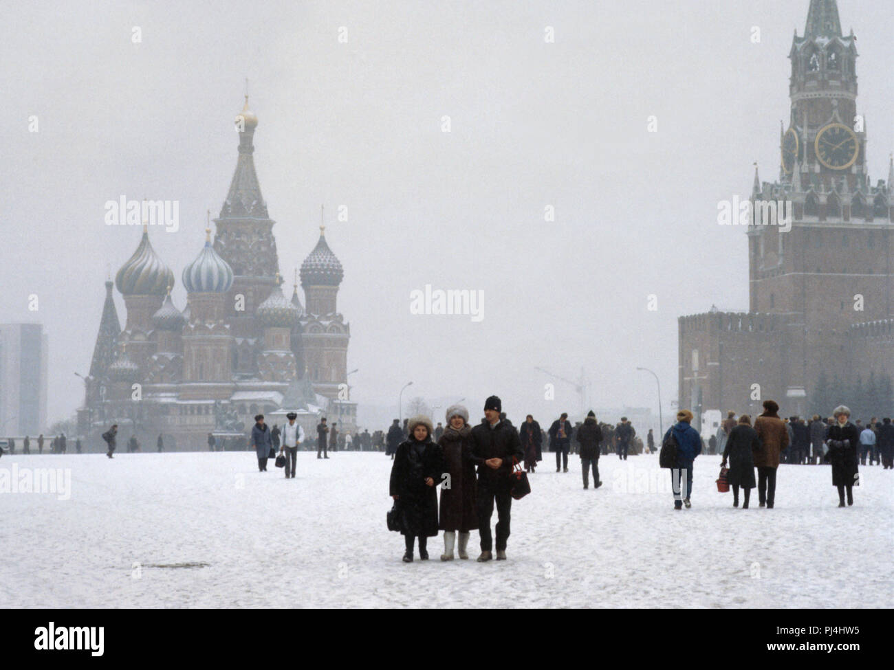 Moscow, Soviet Union, the Red Square in January 1988 Stock Photo - Alamy
