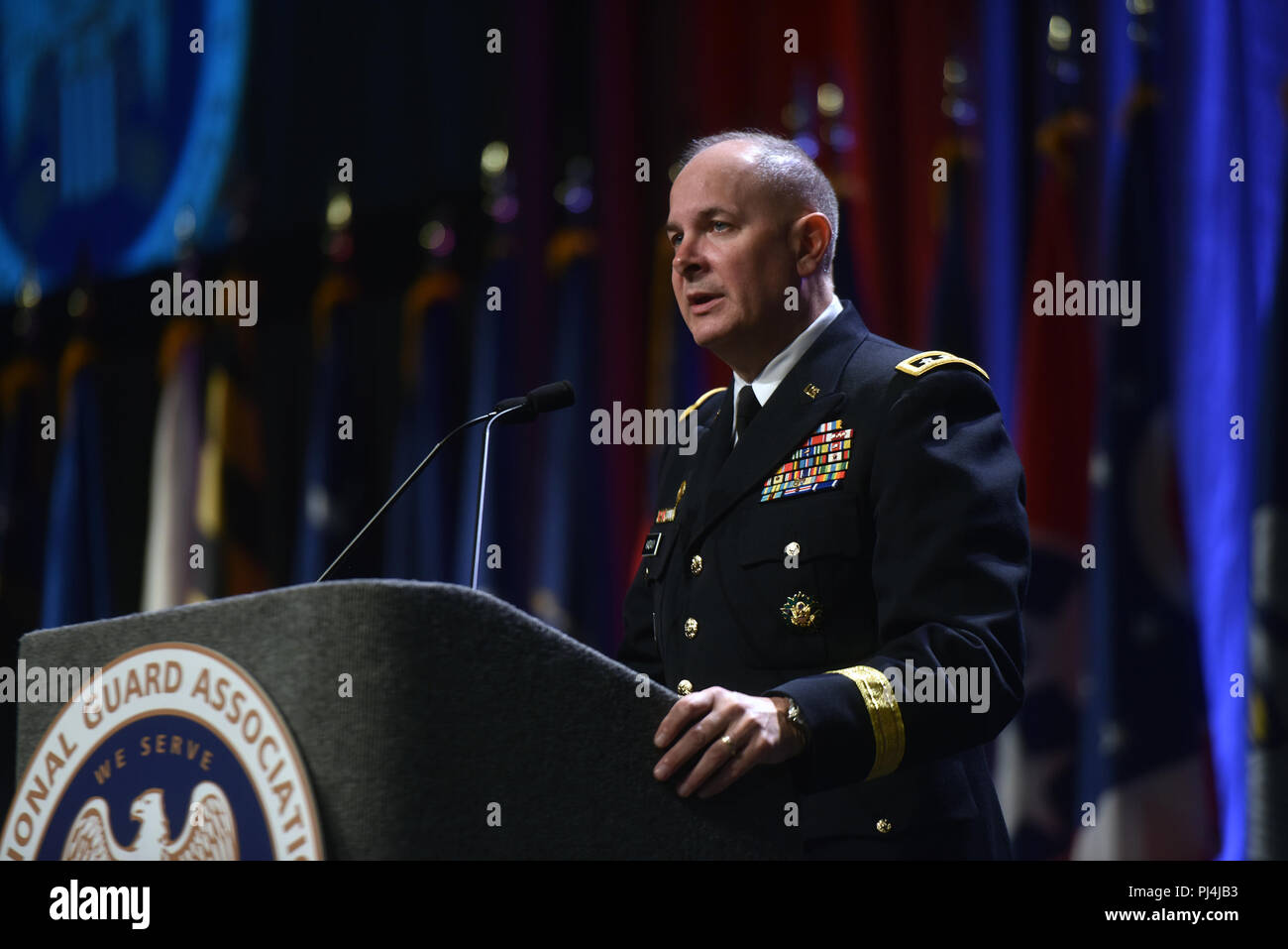 Army Lt. Gen. Timothy Kadavy, director, Army National Guard, at the ...
