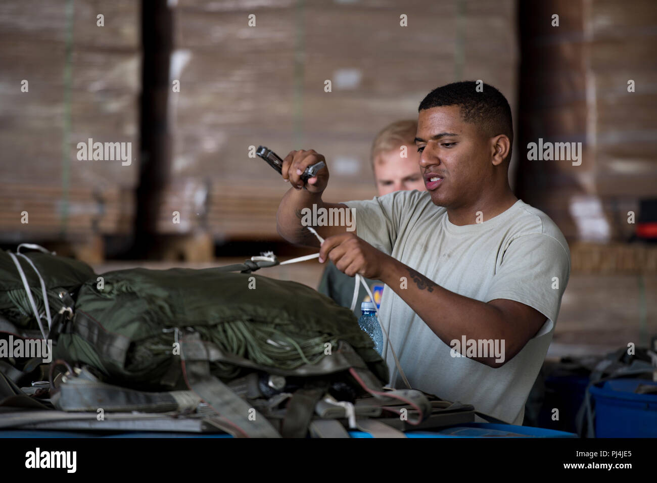 U.S. Air Force Senior Airman Marc Bundy, 86th Logistics Readiness ...