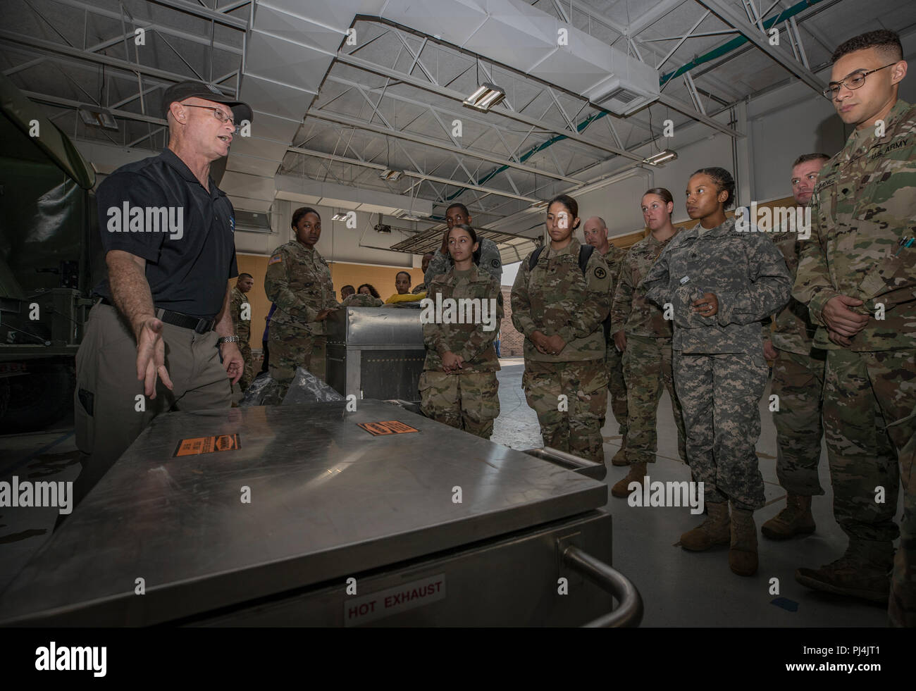 Bill Hague, left, from Babington Technology, instructs New Jersey ...