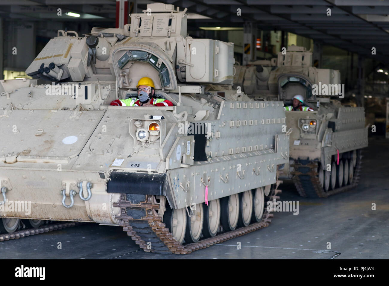 Employees with the Deepwater Container Terminal standby to drive M3 ...