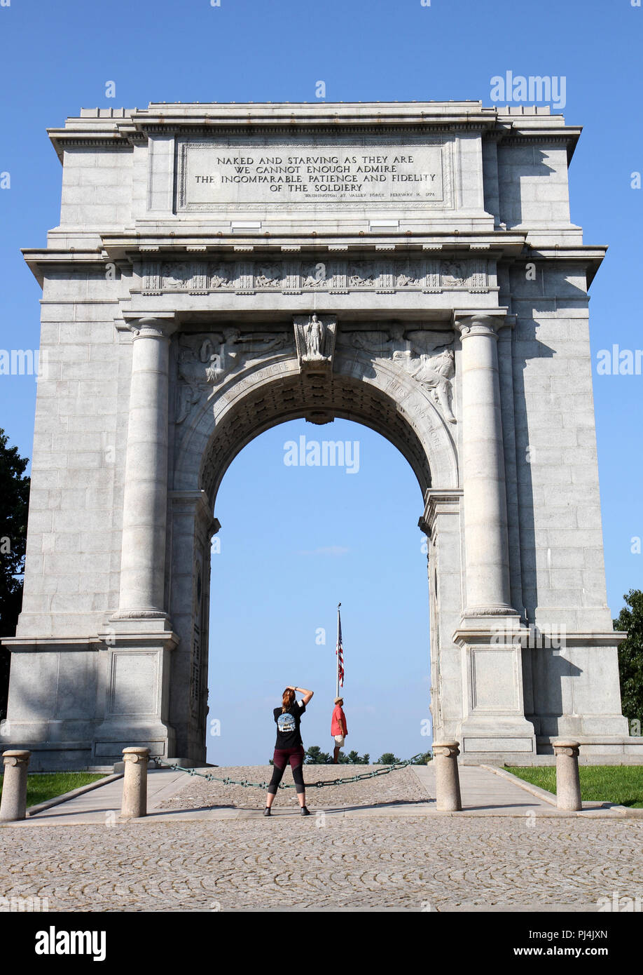 The National Memorial Arch at Valley Forge was erected to commemorate ...