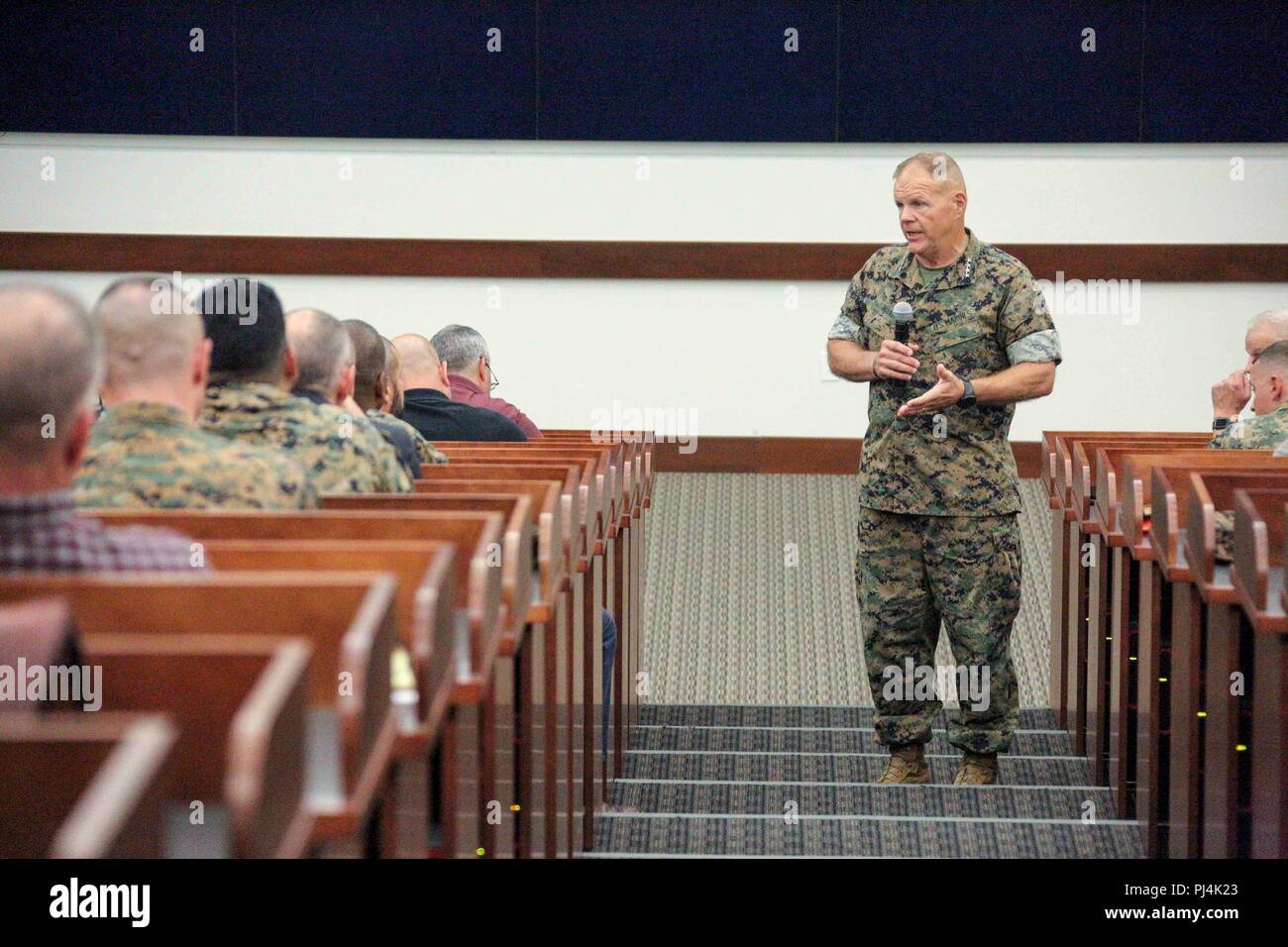 Commandant of the U.S. Marine Corps Gen. Robert B. Neller speaks to ...