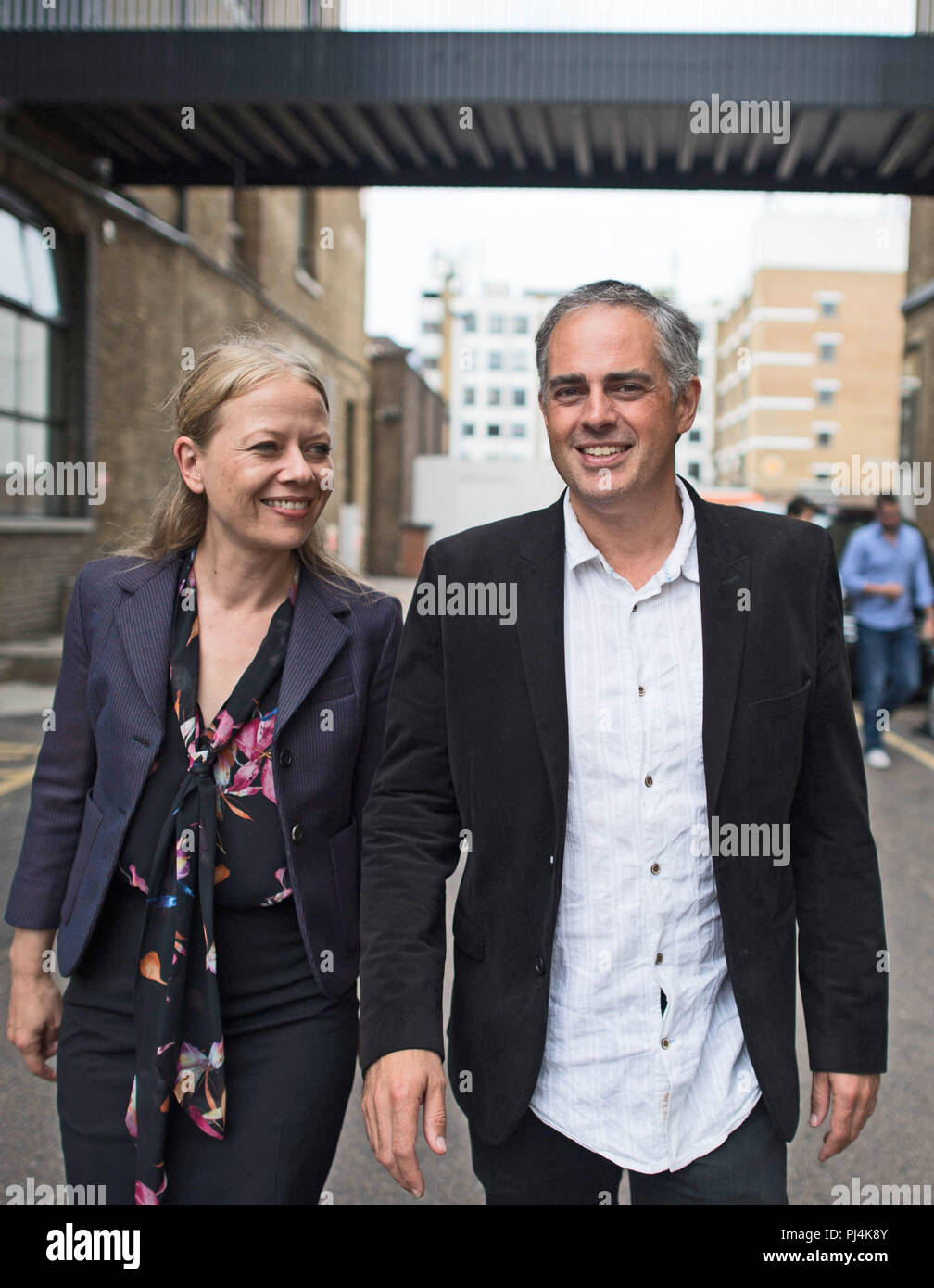 Newly appointed joint Green Party leaders, Sian Berry and Jonathan ...