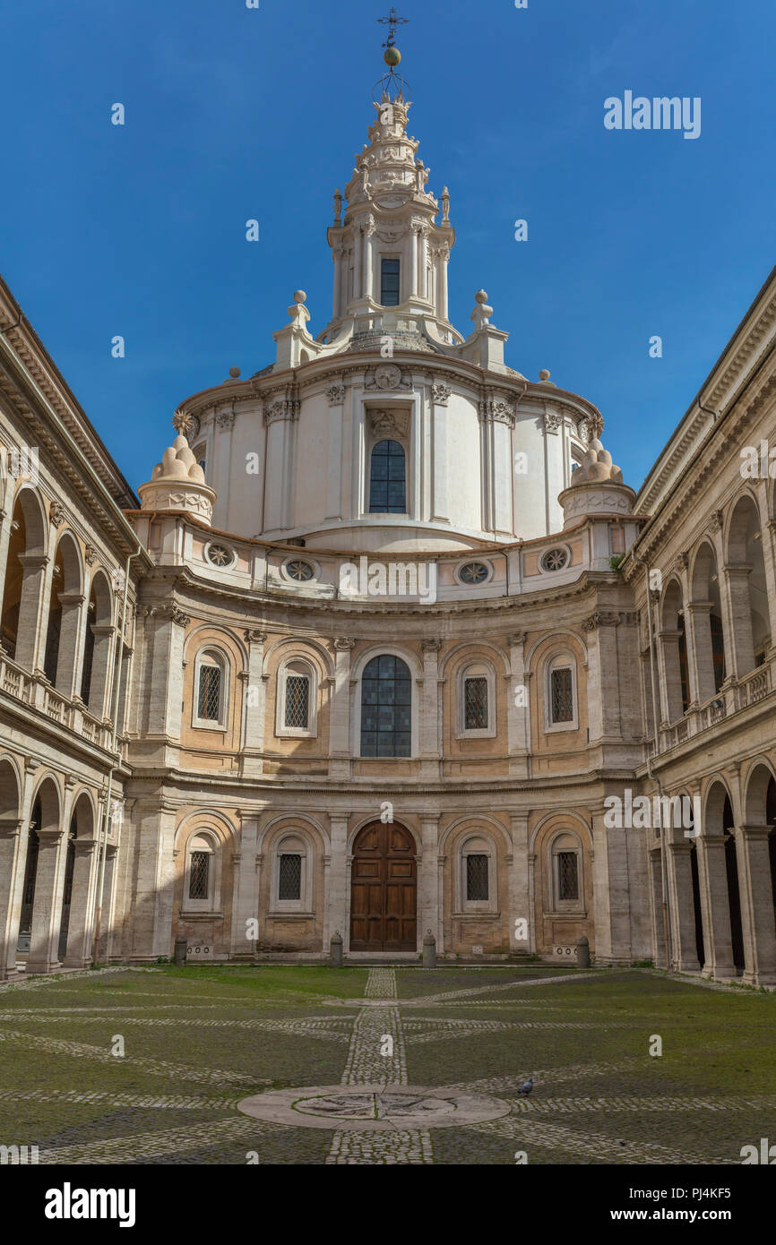 Church of Saint Ivo at La Sapienza, Sant'Ivo alla Sapienza (1660), Rome ...