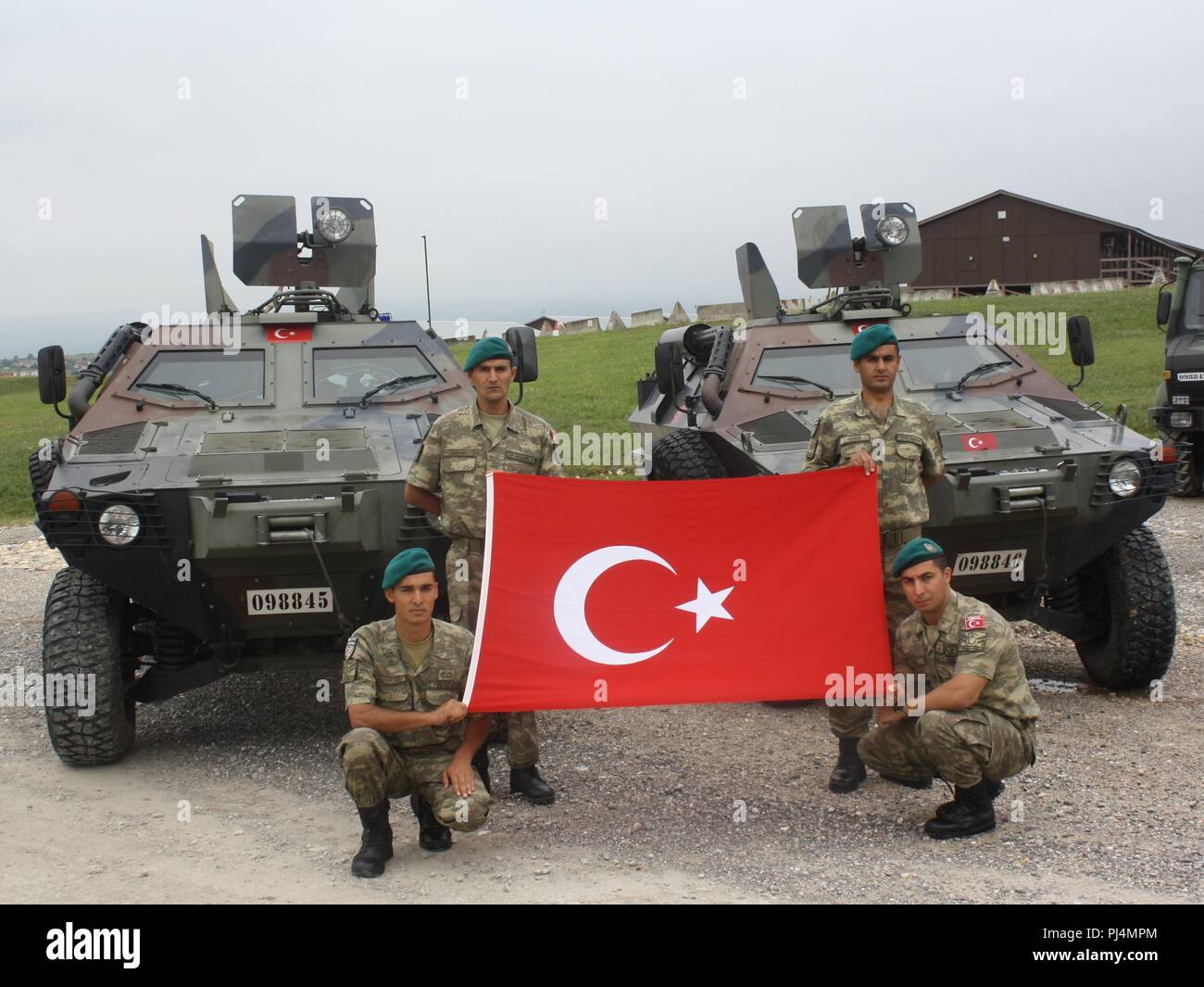 Turkish soldiers from KFOR Multi-National Battle Group - East's Turkish ...