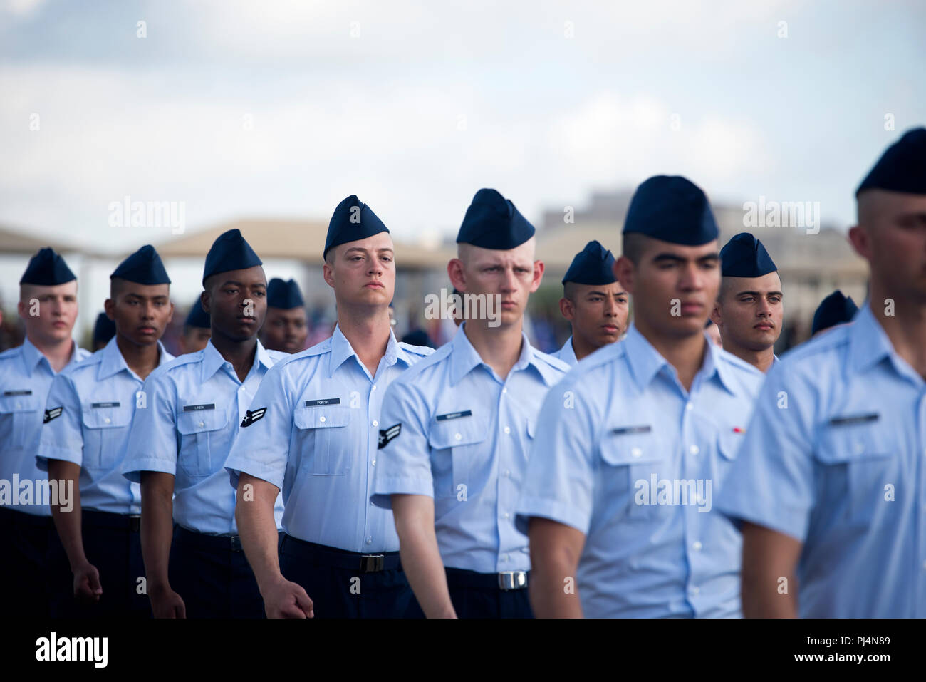 Video Of Usaf Enlisted Basic Training Graduates Marching