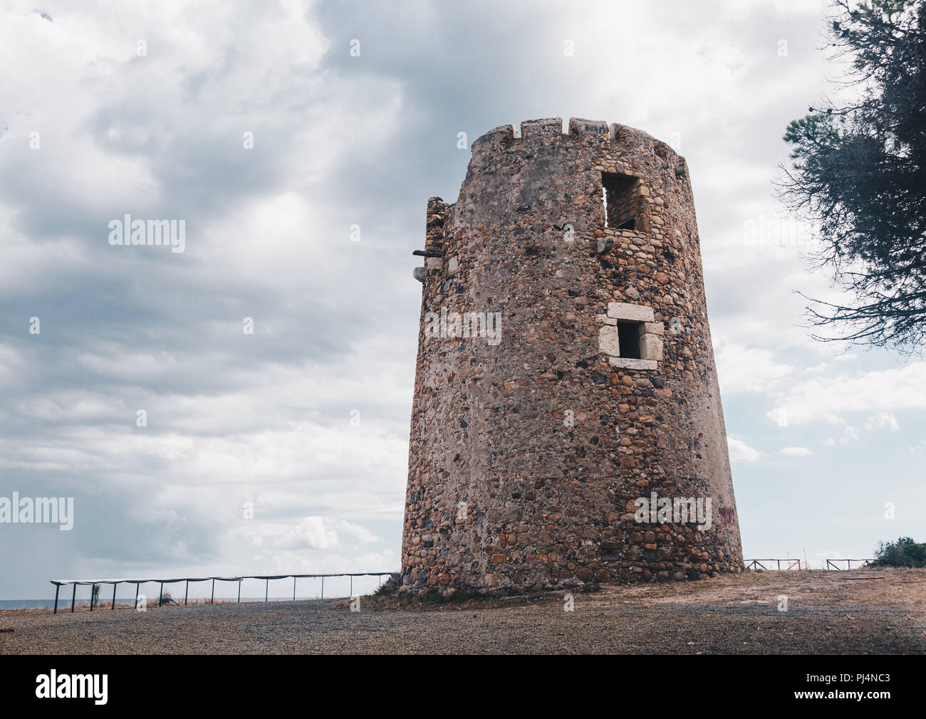 ancient spanish tower fortification in Sardinia (santa margherita) 1 ...