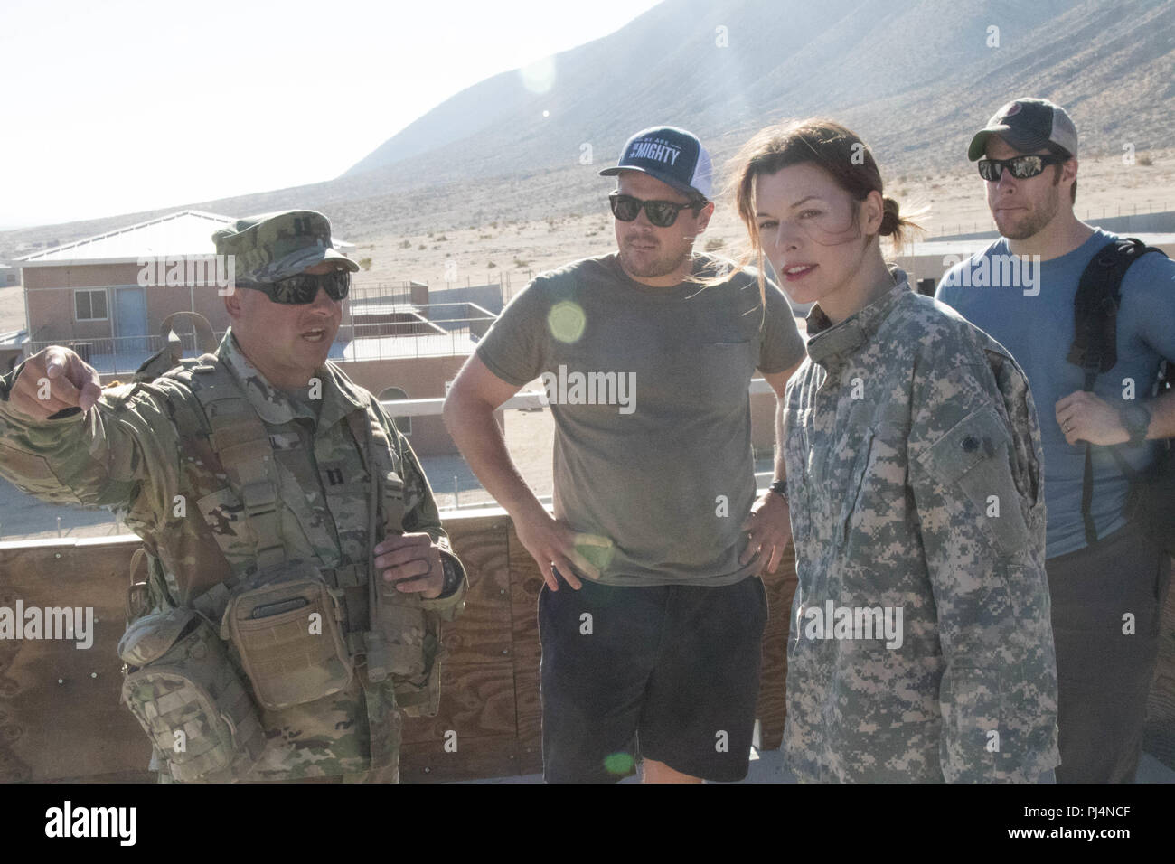 Actress Milla Jovovich trains with Blackhorse Troopers in Razish ...