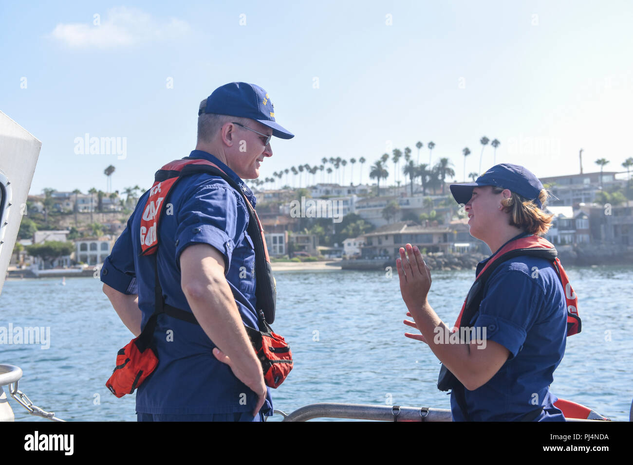 Rear Admiral Peter Gautier, commander, Coast Guard 11th District speaks ...