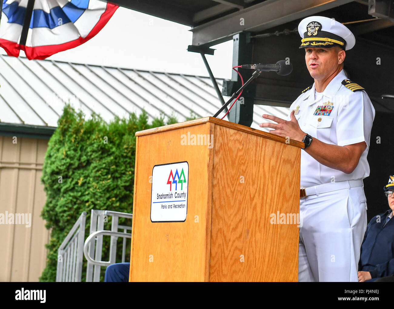 180831-N-YB023-0113 MONROE, Wash. (Aug. 31, 2018) Commanding Officer of ...