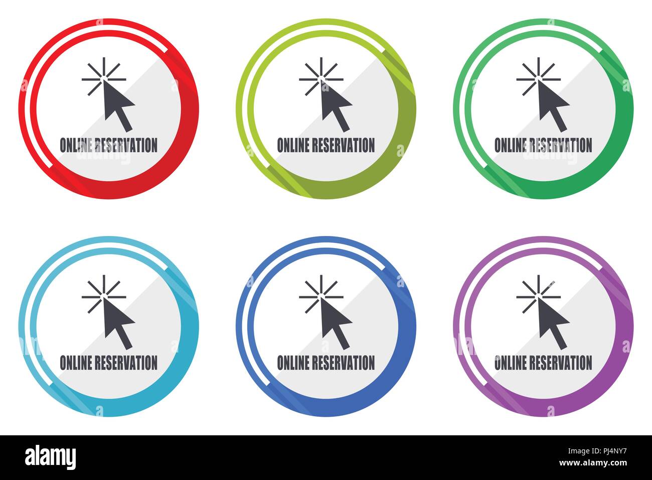 Reserve buttons Stock Vector Images - Alamy