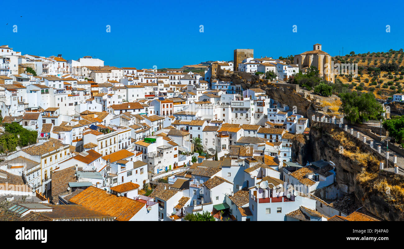 The Andalucian village near Ronda that is built in the surrounding ...