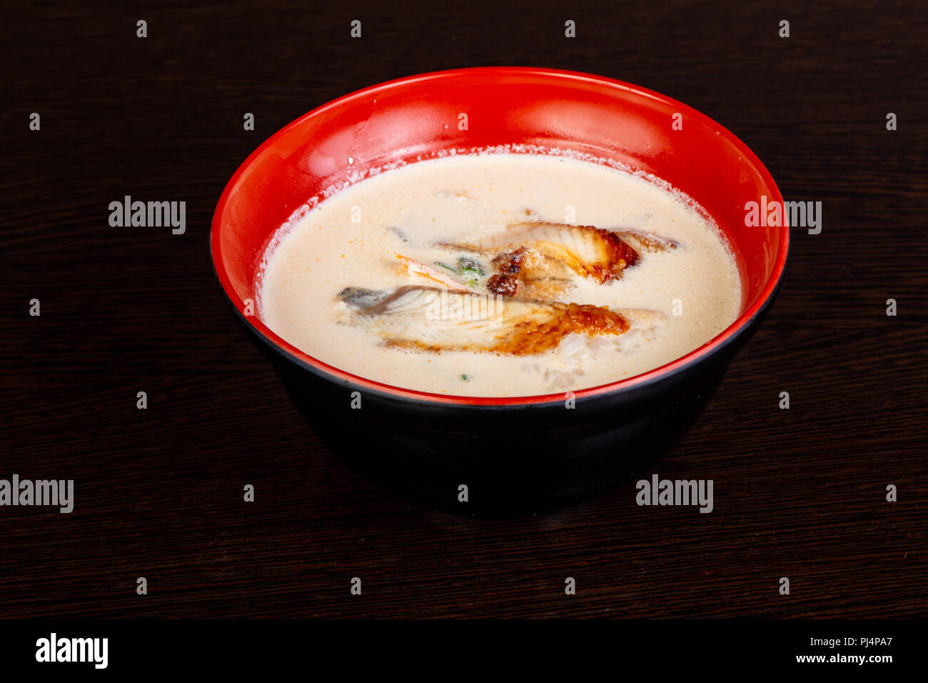 Japanese Cream soup with eel Stock Photo - Alamy