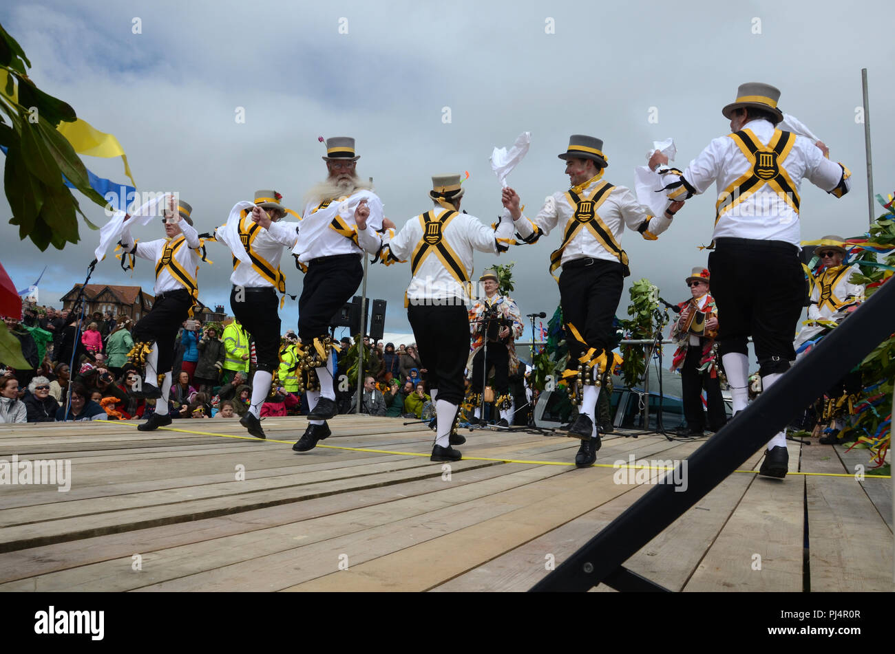 morris dancing, Jack in the green festival, Hastings, UK Stock Photo ...