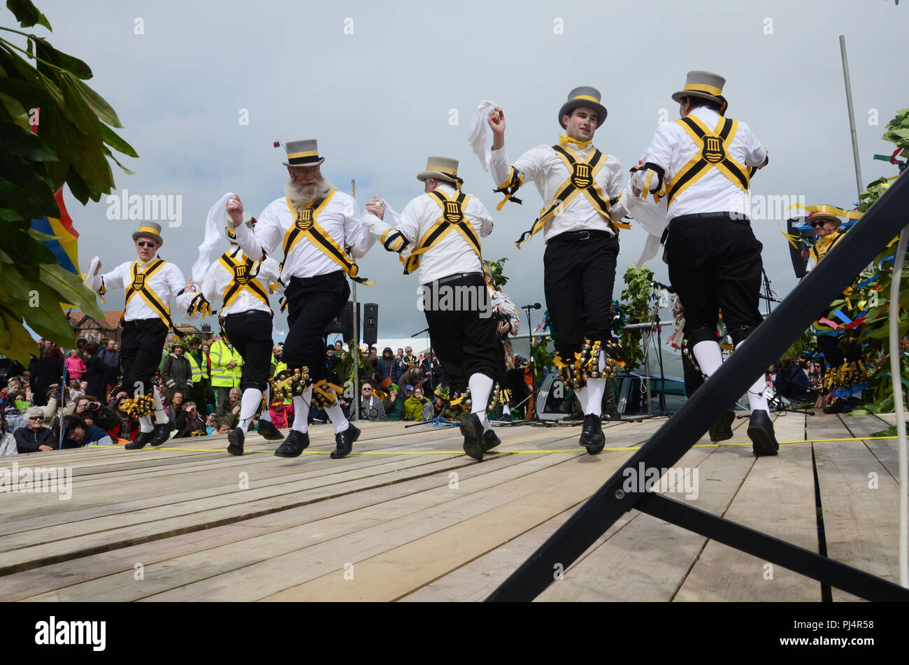 morris dancing, Jack in the green festival, Hastings, UK Stock Photo ...