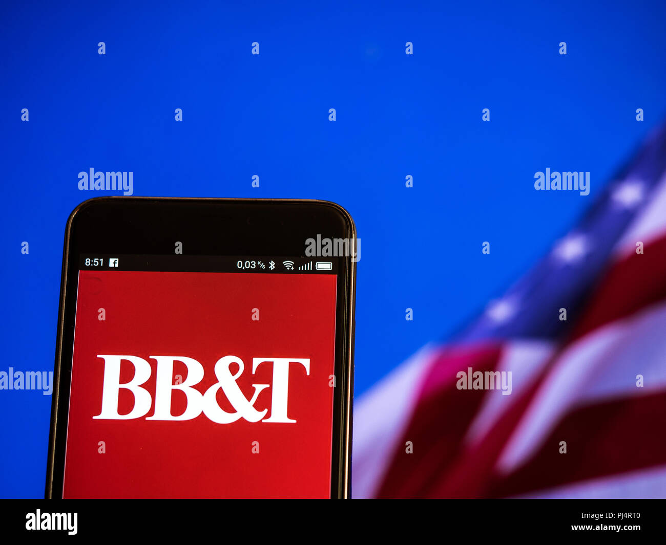 BB&T Bank logo seen displayed on a smart phone Stock Photo - Alamy