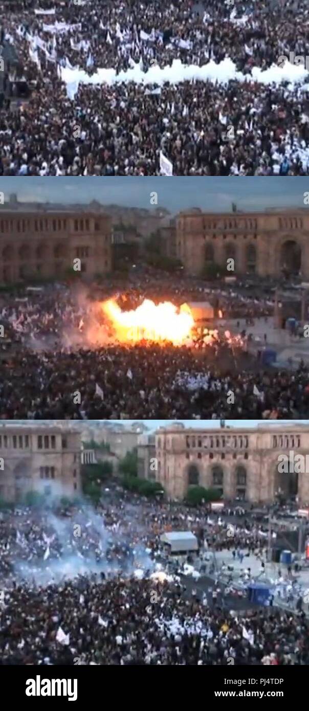 Balloon explosion incident 2012 in Yerevan Stock Photo - Alamy