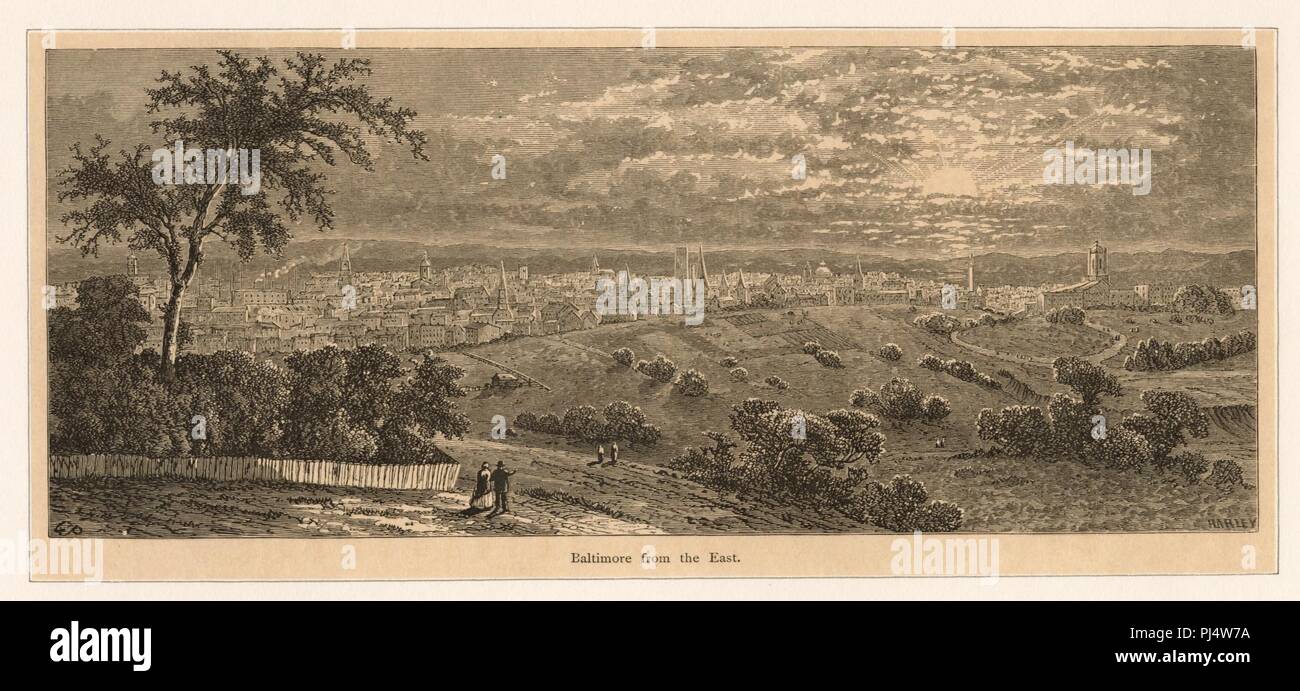 Baltimore from the east Stock Photo - Alamy
