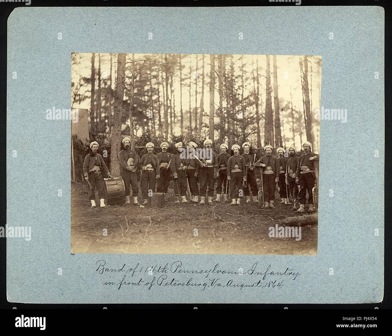 Band of 114th Pennsylvania Infantry in front of Petersburg, Va., August ...