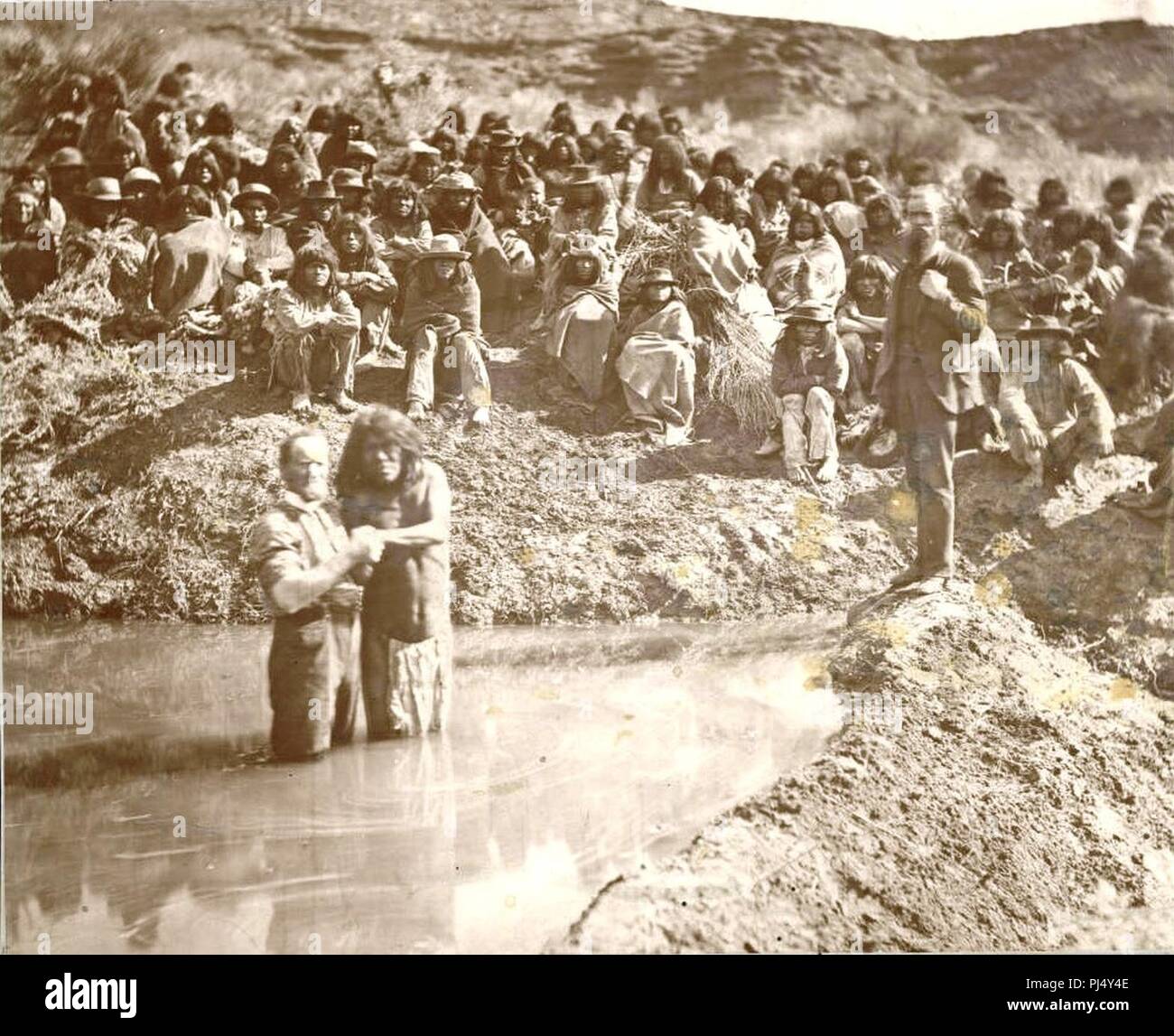 Baptism of Shivwits Indians Stock Photo - Alamy
