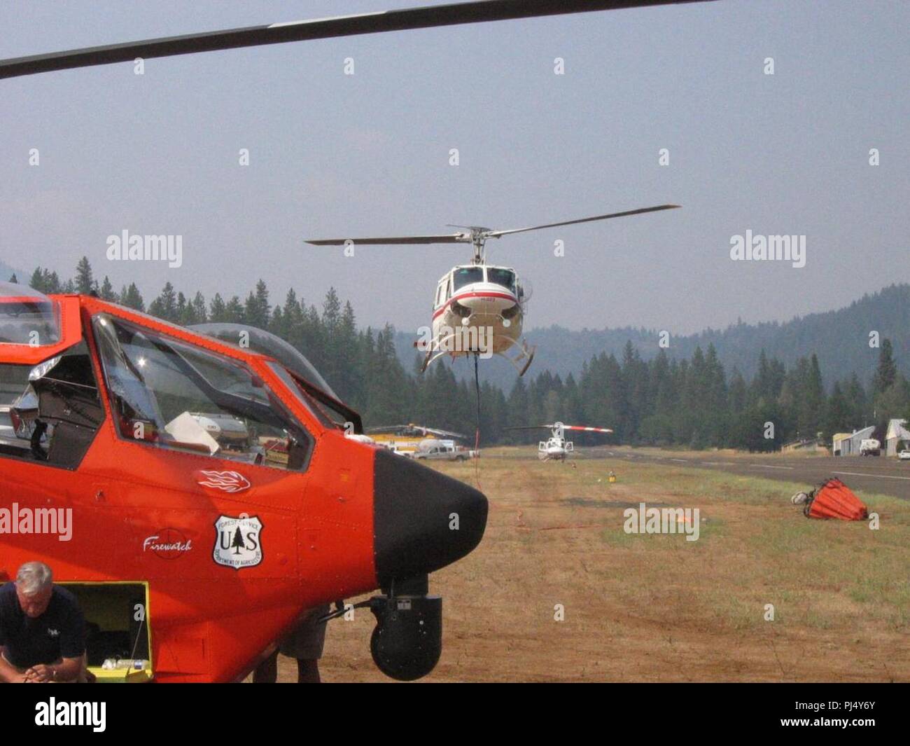 Bar complex helibase Stock Photo - Alamy