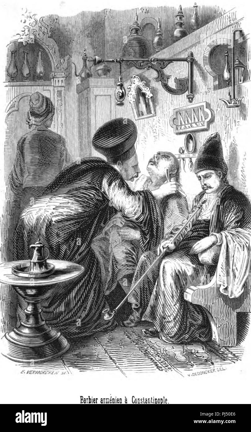 Barbier arménien à Constantinople. Adolphe Laurent Joanne. Voyage en ...
