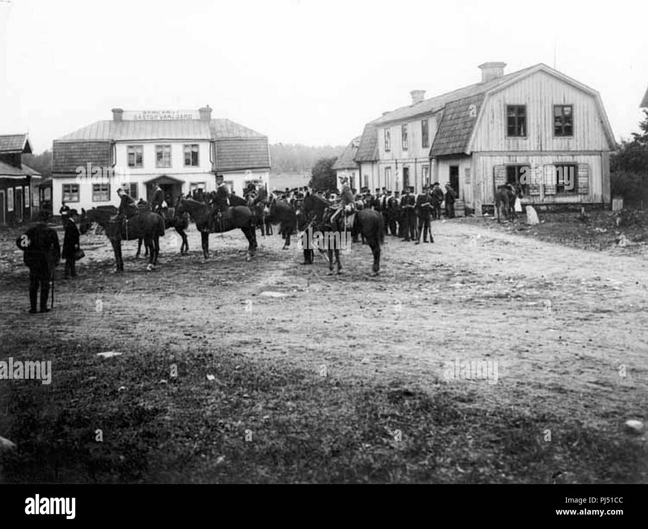 Barkarby gård och tingshus 1901-1905 Stock Photo - Alamy